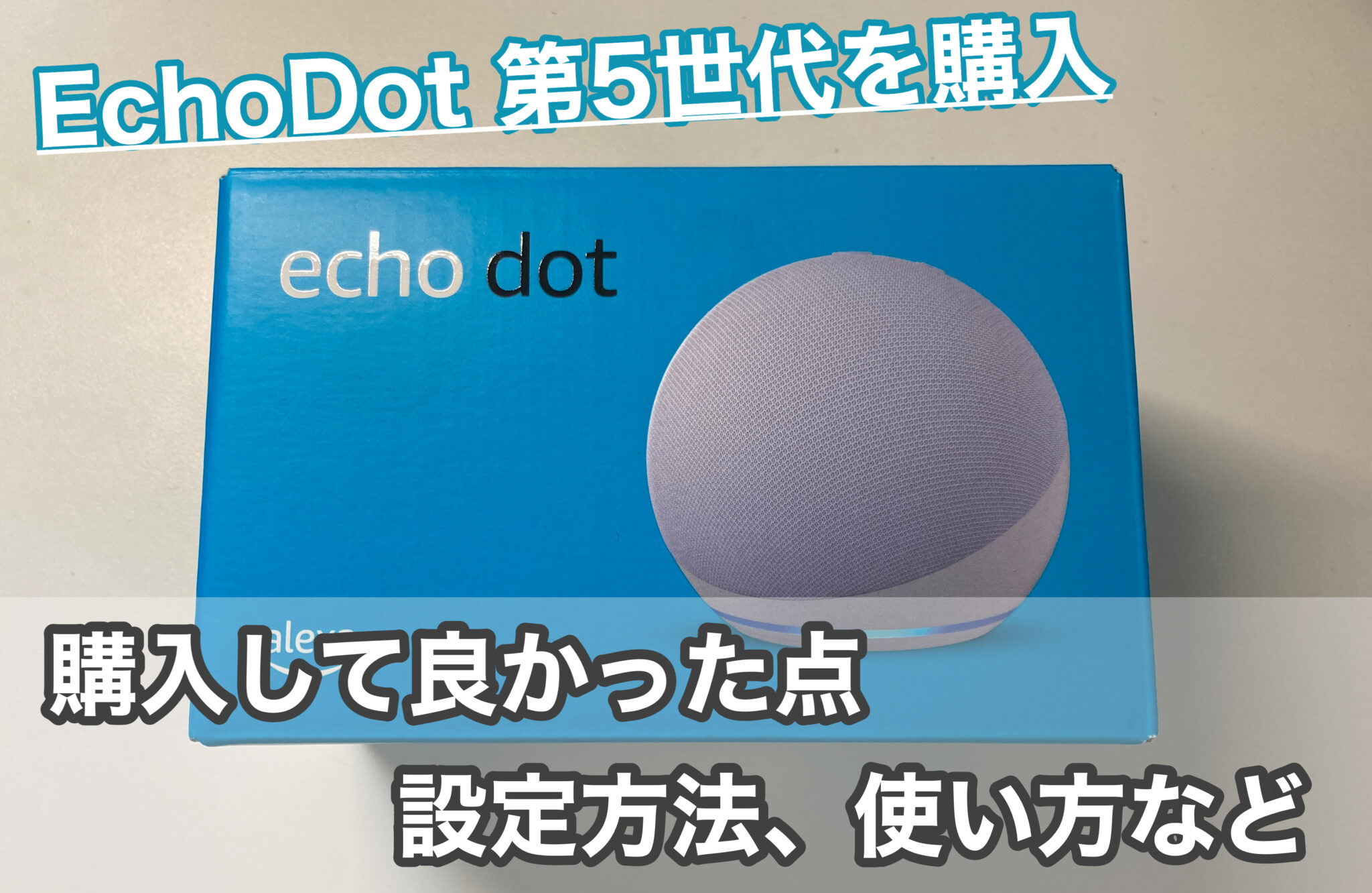 【レビュー】Echo Dot第5世代を購入！良かった点、設定手順などをご紹介！ | くれとむDevBlog